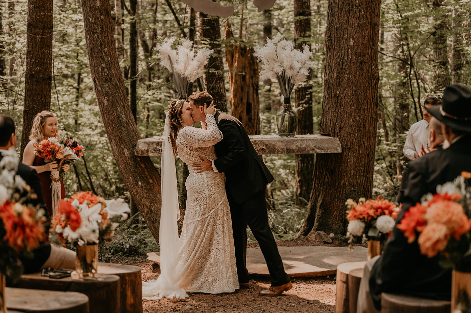 Boho Woodland Wedding at Wellspring Spa - Emett Joseph Photography