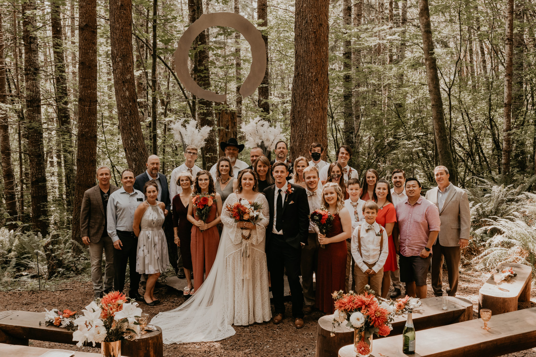 Boho Woodland Wedding at Wellspring Spa - Emett Joseph Photography